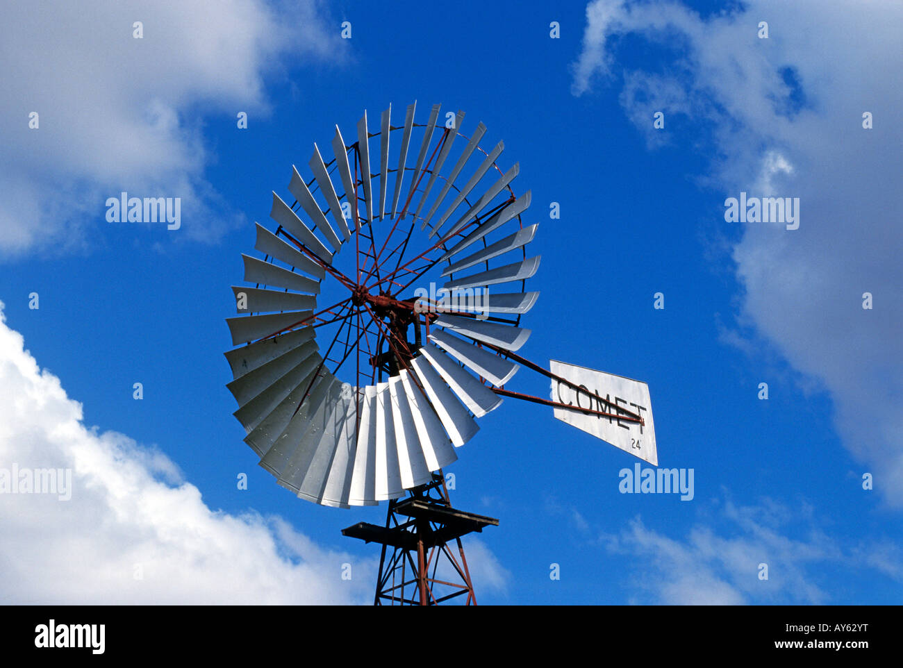 Queensland Australia Rural windmill for pumping water for livestock in ...