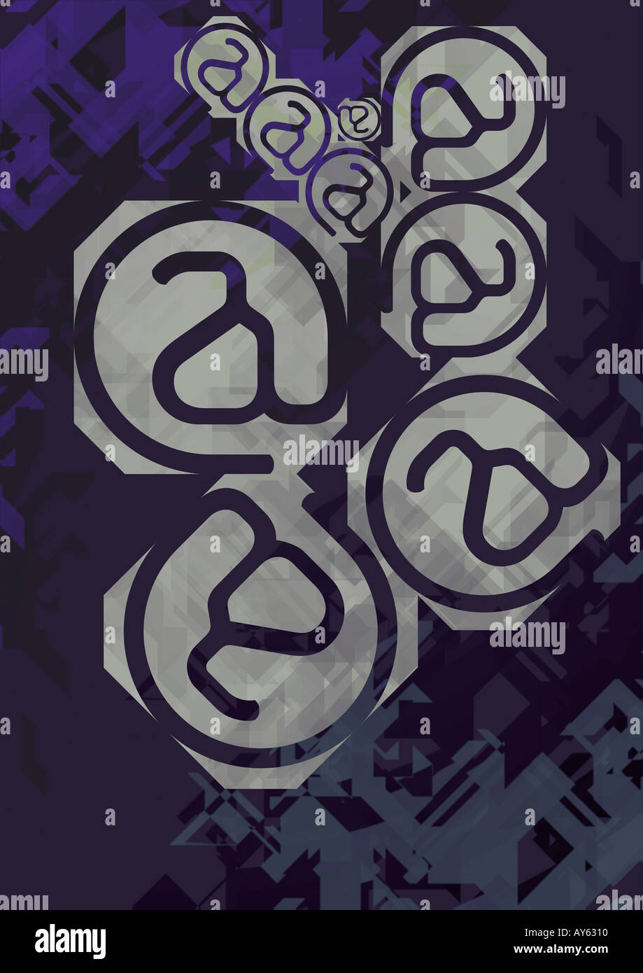 iconic e mail sign design Stock Photo - Alamy