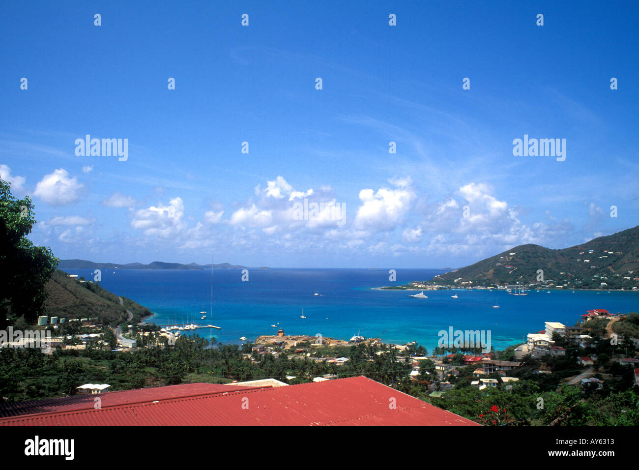 Bvi tortola road town road hi-res stock photography and images - Alamy