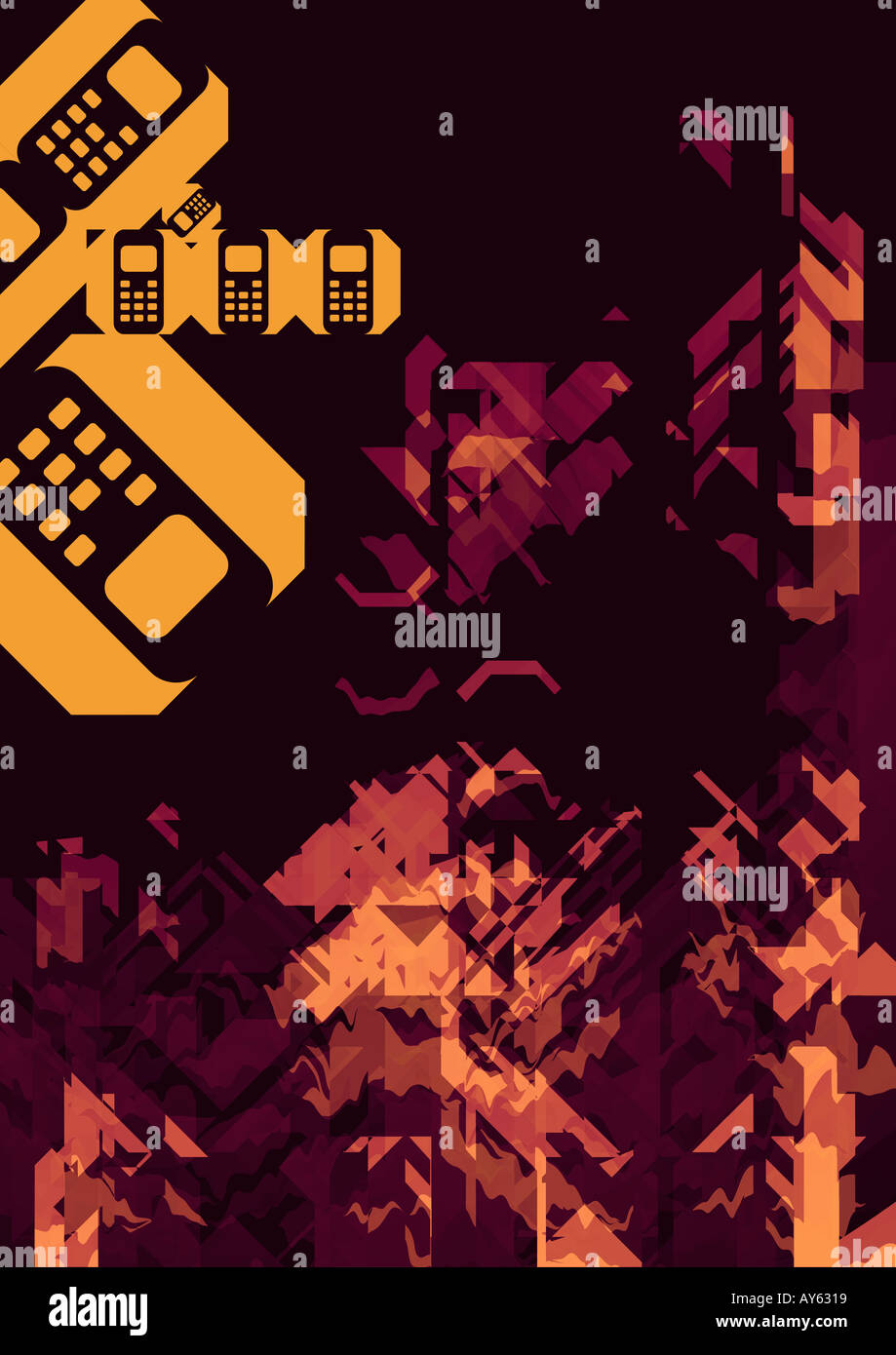 iconic mobile cell phone design Stock Photo - Alamy