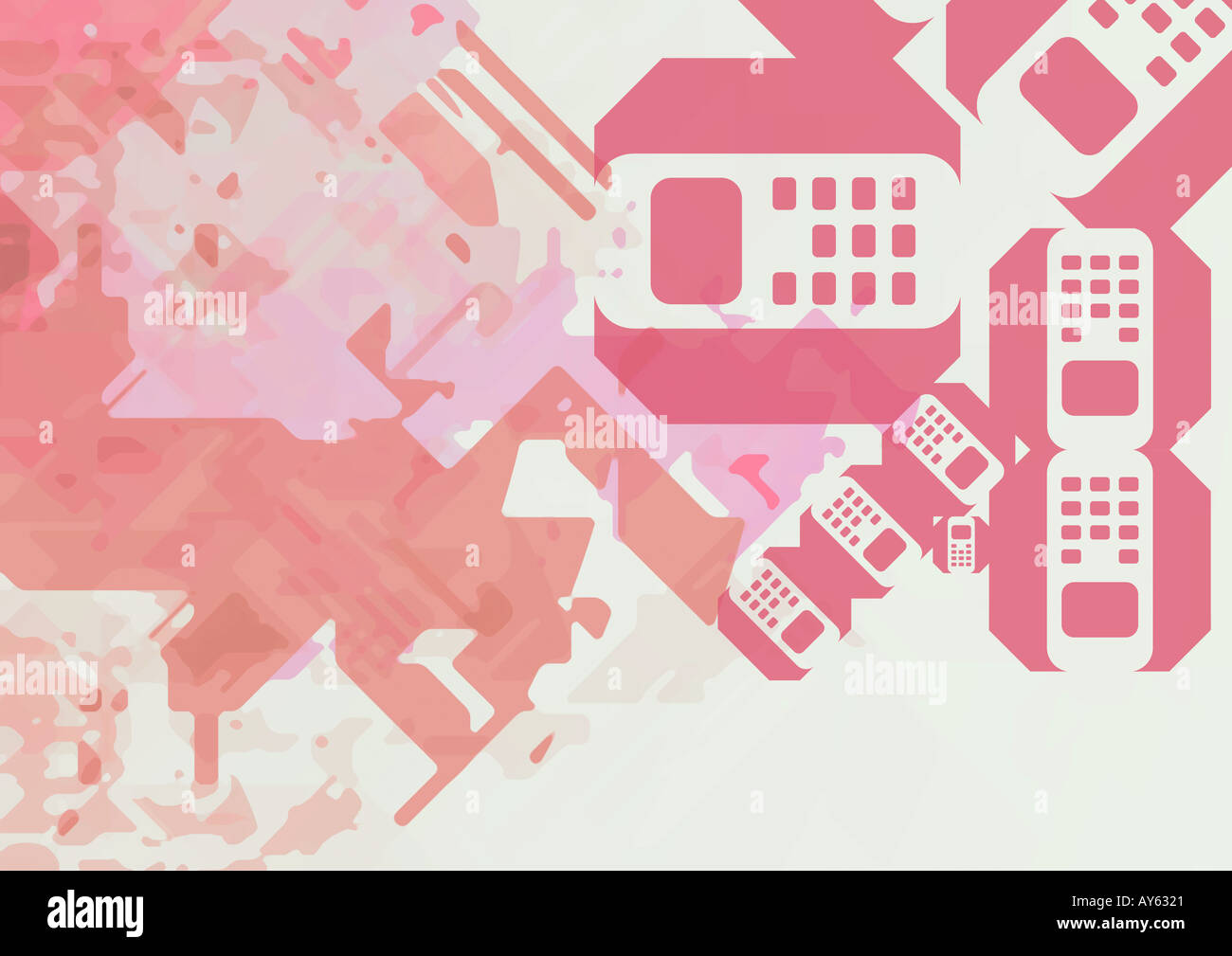 iconic mobile cell phone design Stock Photo - Alamy