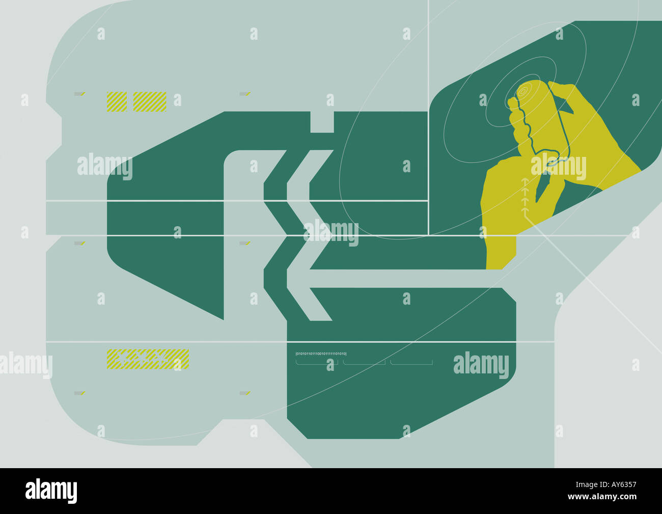 iconic hands text messaging Stock Photo - Alamy