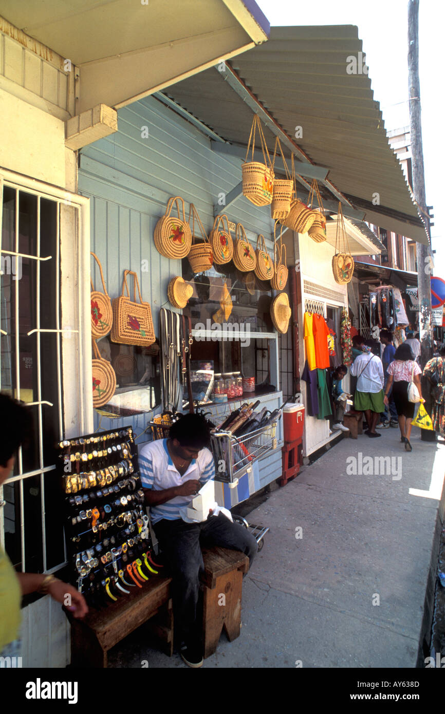 Shopping Port of Spain Trinidad Stock Photo - Alamy