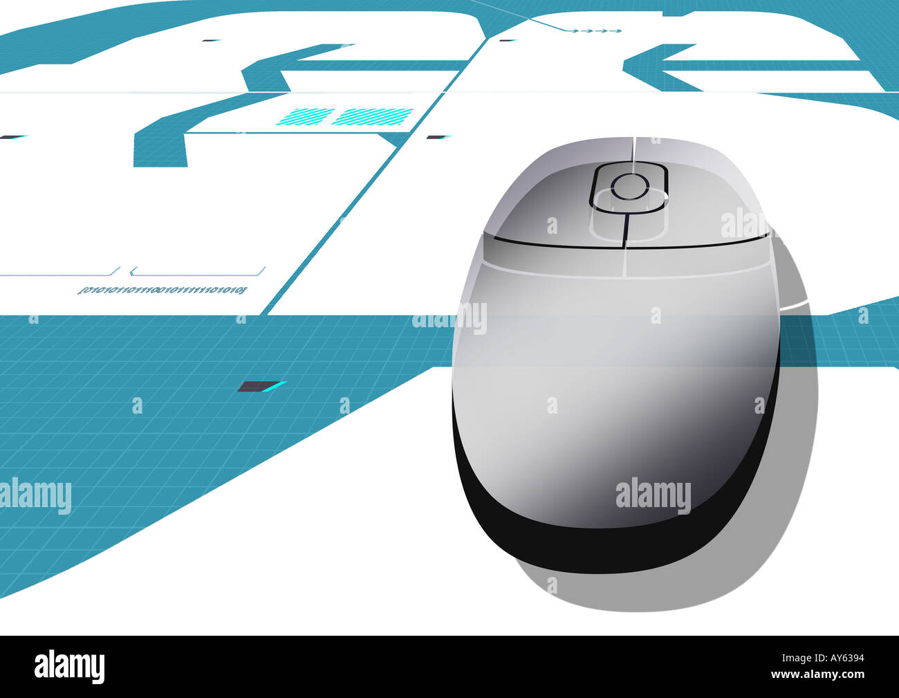 computer mouse 3d icon design Stock Photo - Alamy