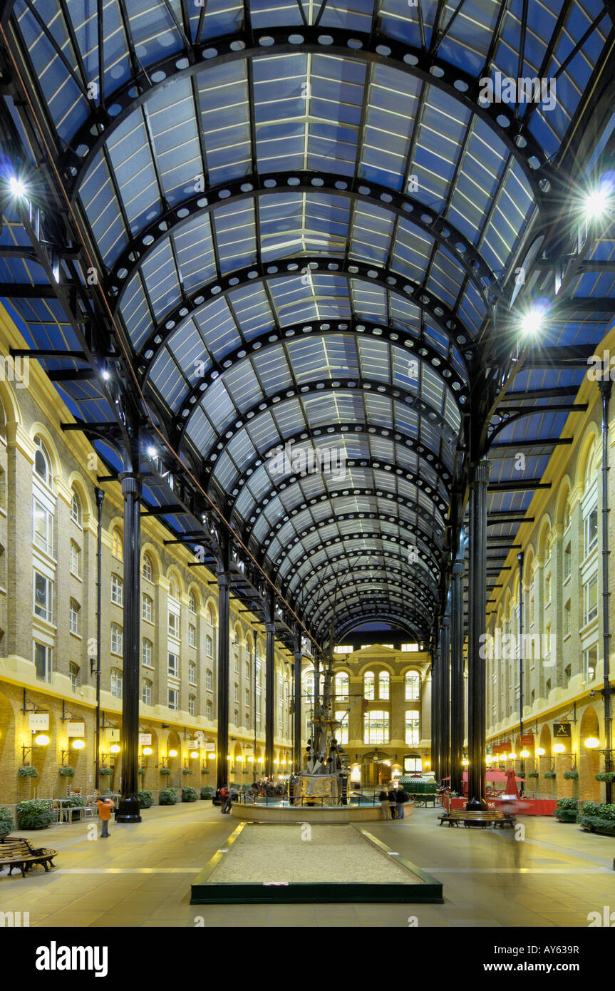 Covered Pedestrian arcade London UK Stock Photo - Alamy