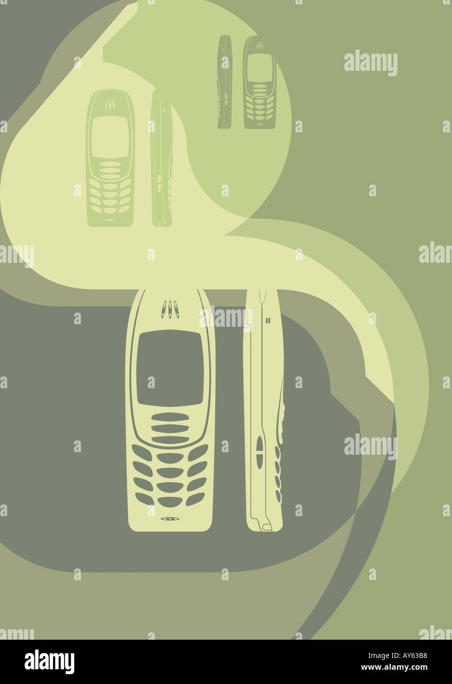 iconic mobile cell phone design Stock Photo - Alamy