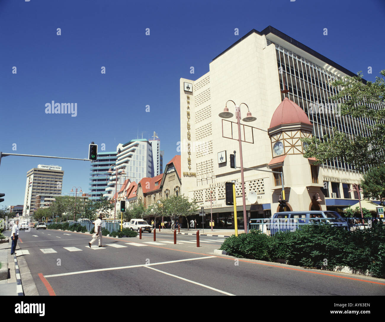 Independence avenue WIndhoek Building Road Urban Stock Photo - Alamy