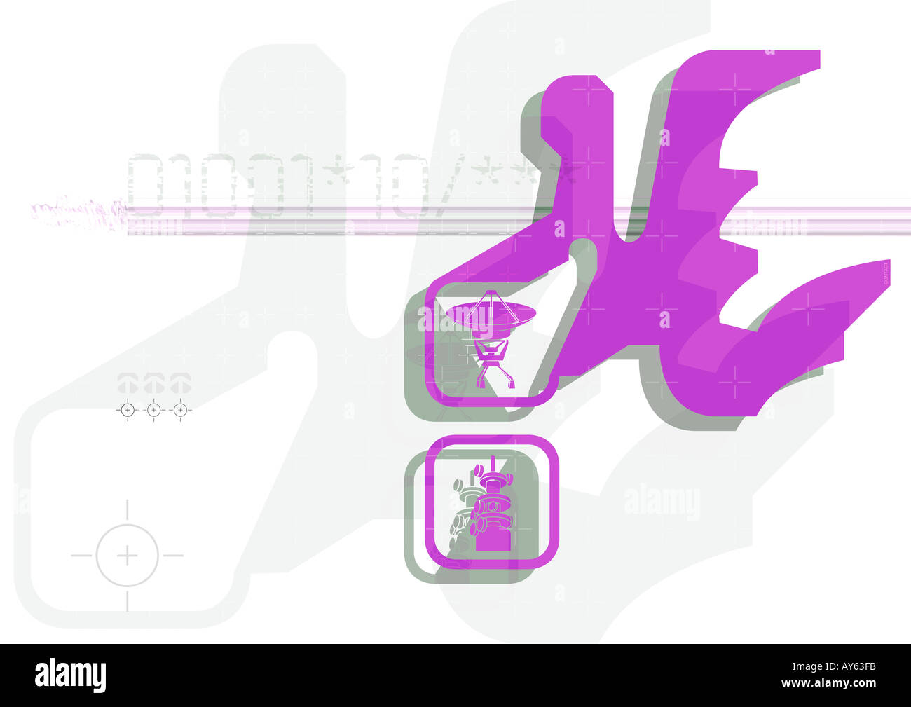 simple iconic communications design Stock Photo - Alamy