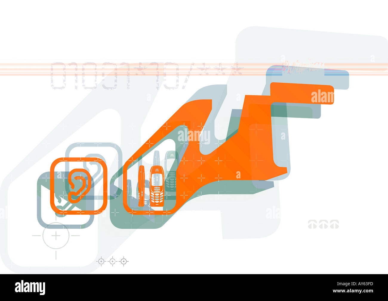 simple iconic communications design Stock Photo - Alamy