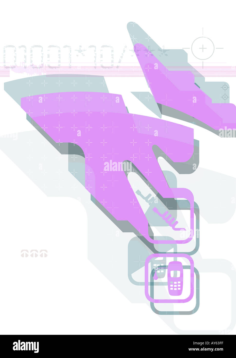 simple iconic communications design Stock Photo - Alamy