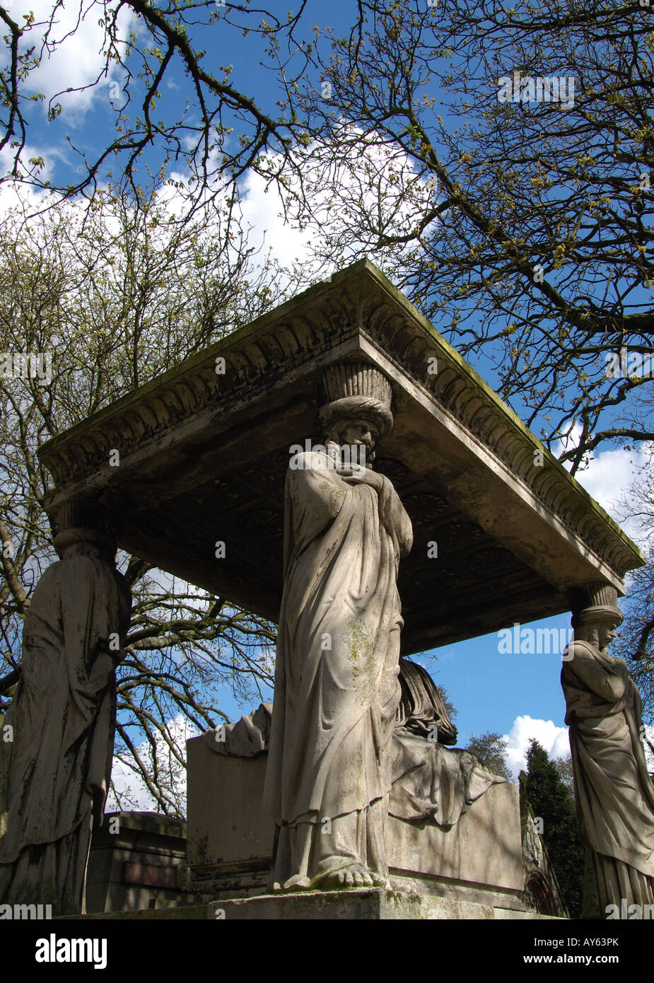 Victorian Tomb in Kensal Green Cemetery London Stock Photo - Alamy