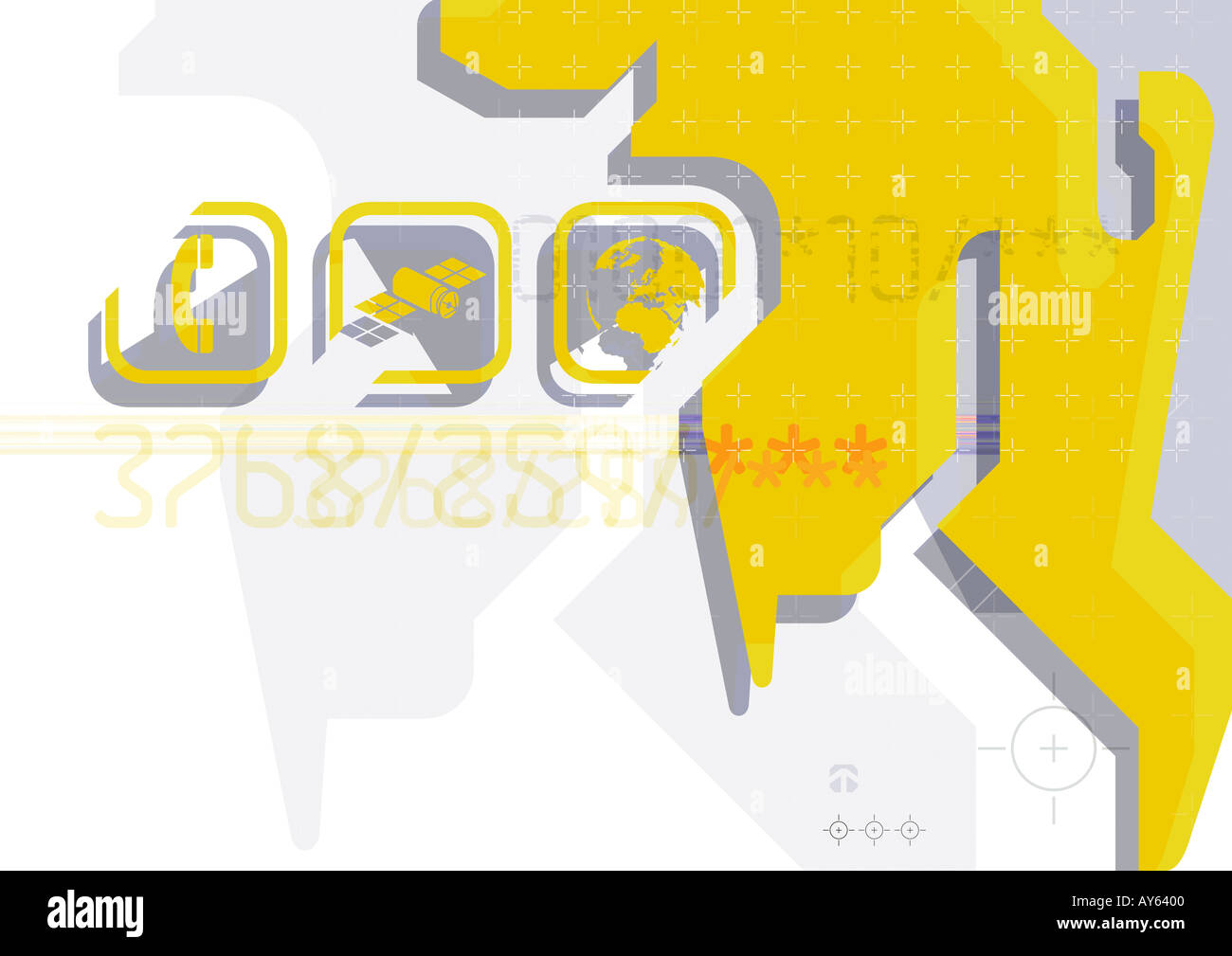 simple iconic communications design Stock Photo - Alamy