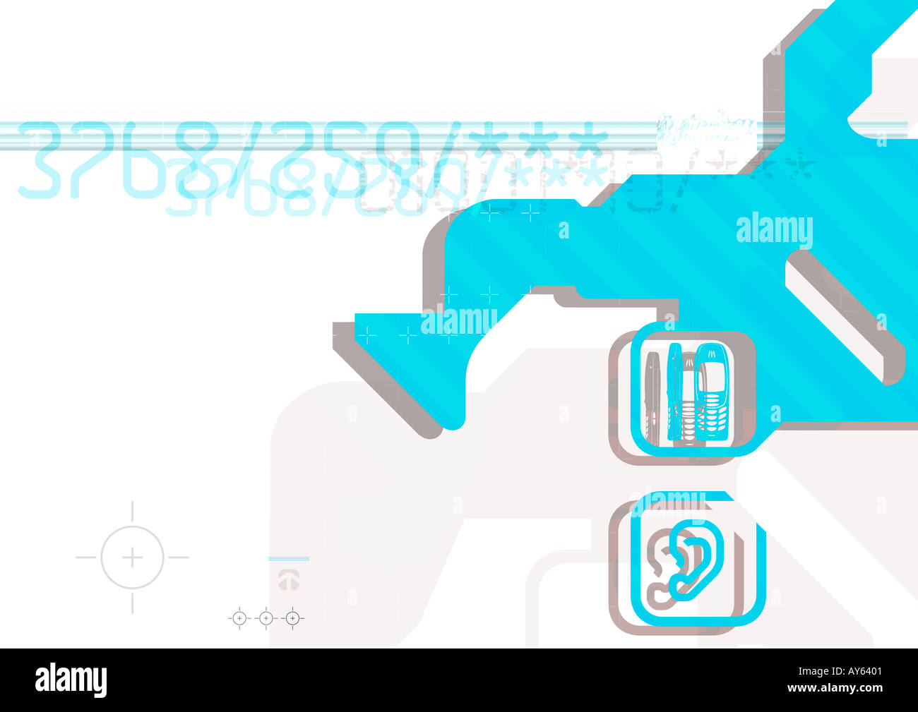 simple iconic communications design Stock Photo - Alamy