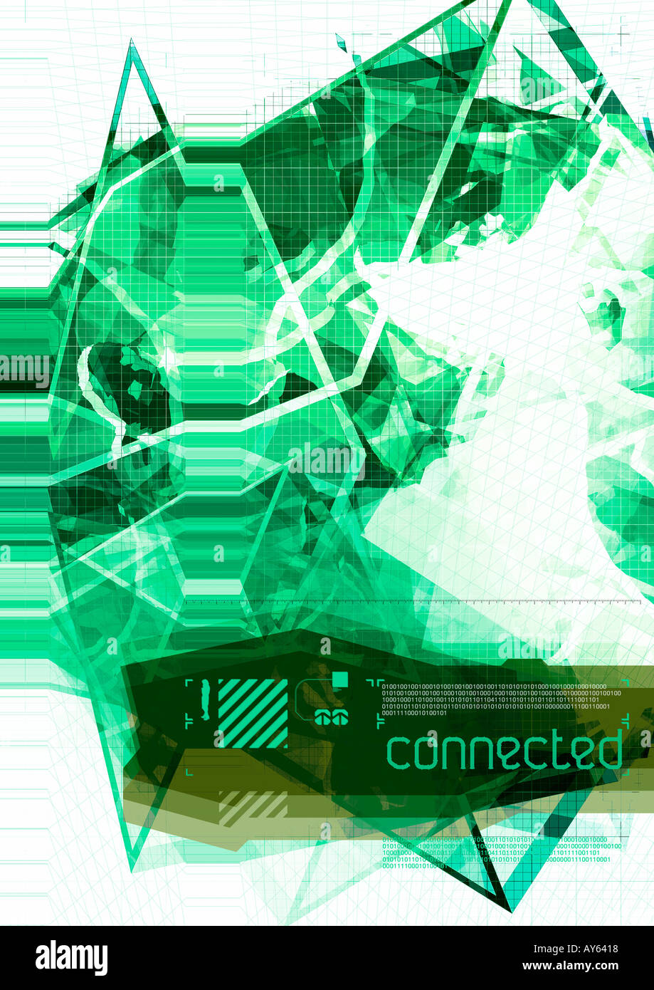 communications crystalline design Stock Photo - Alamy
