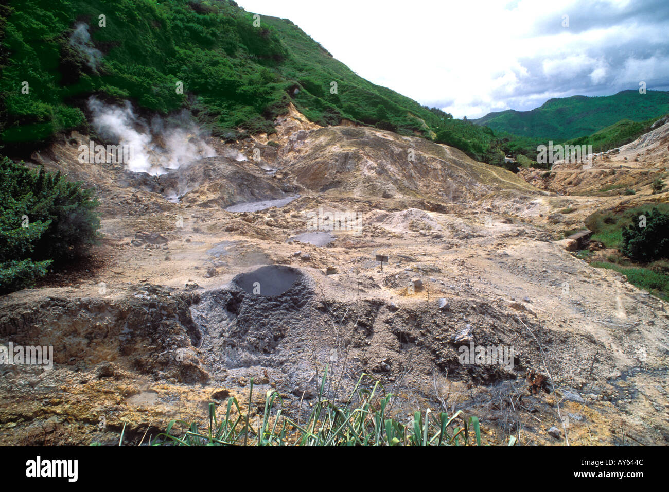 Drive In Volcano Soufriere St Lucia Stock Photo - Alamy