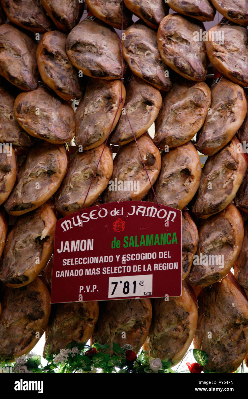 Ham for sale, Museum of Ham, Madrid, Spain Stock Photo - Alamy
