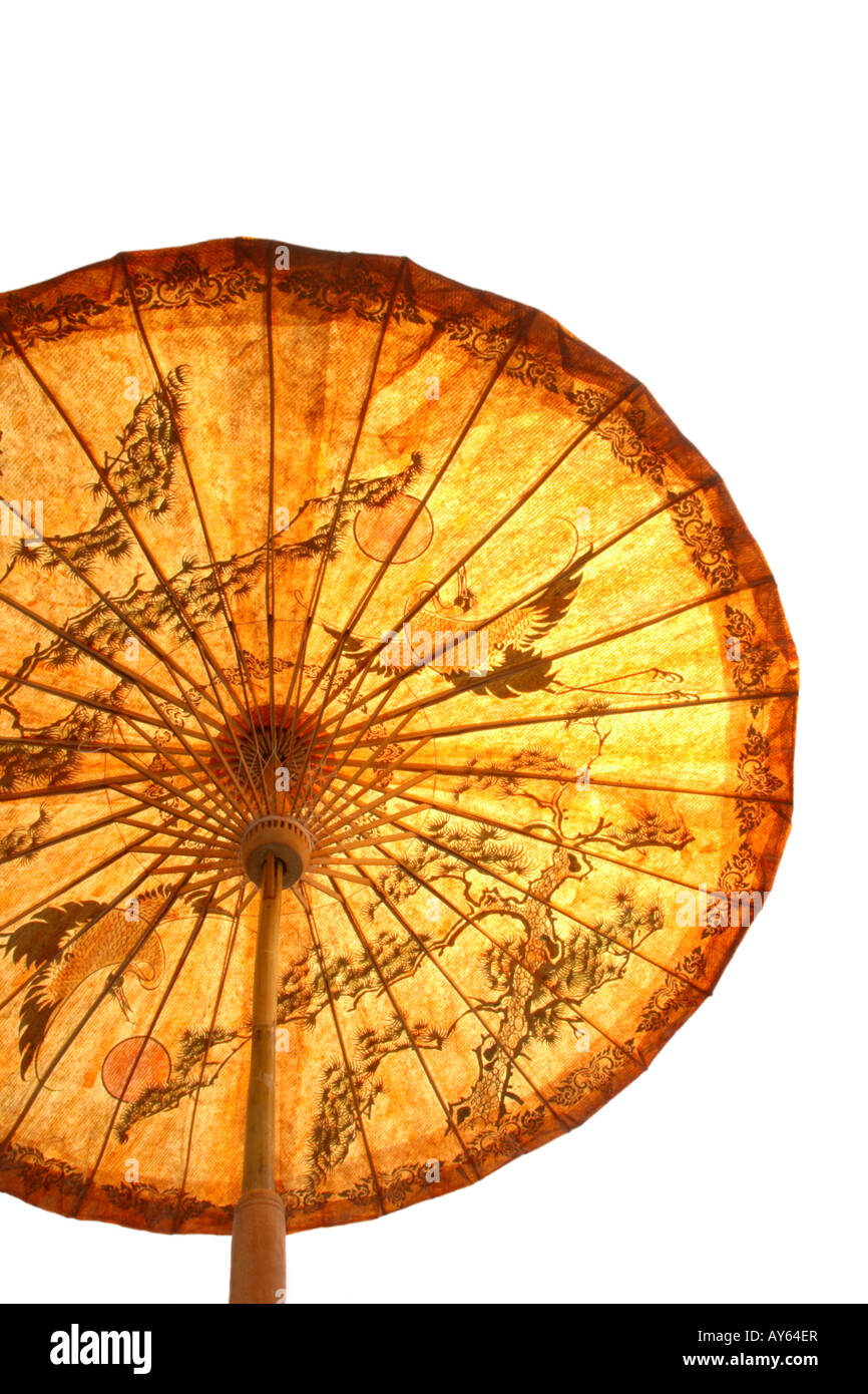 A Oriental style parasol, umbrella Stock Photo - Alamy