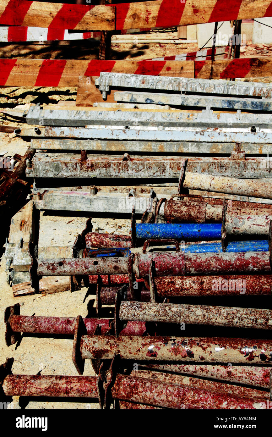 Structures at a construction work Stock Photo - Alamy