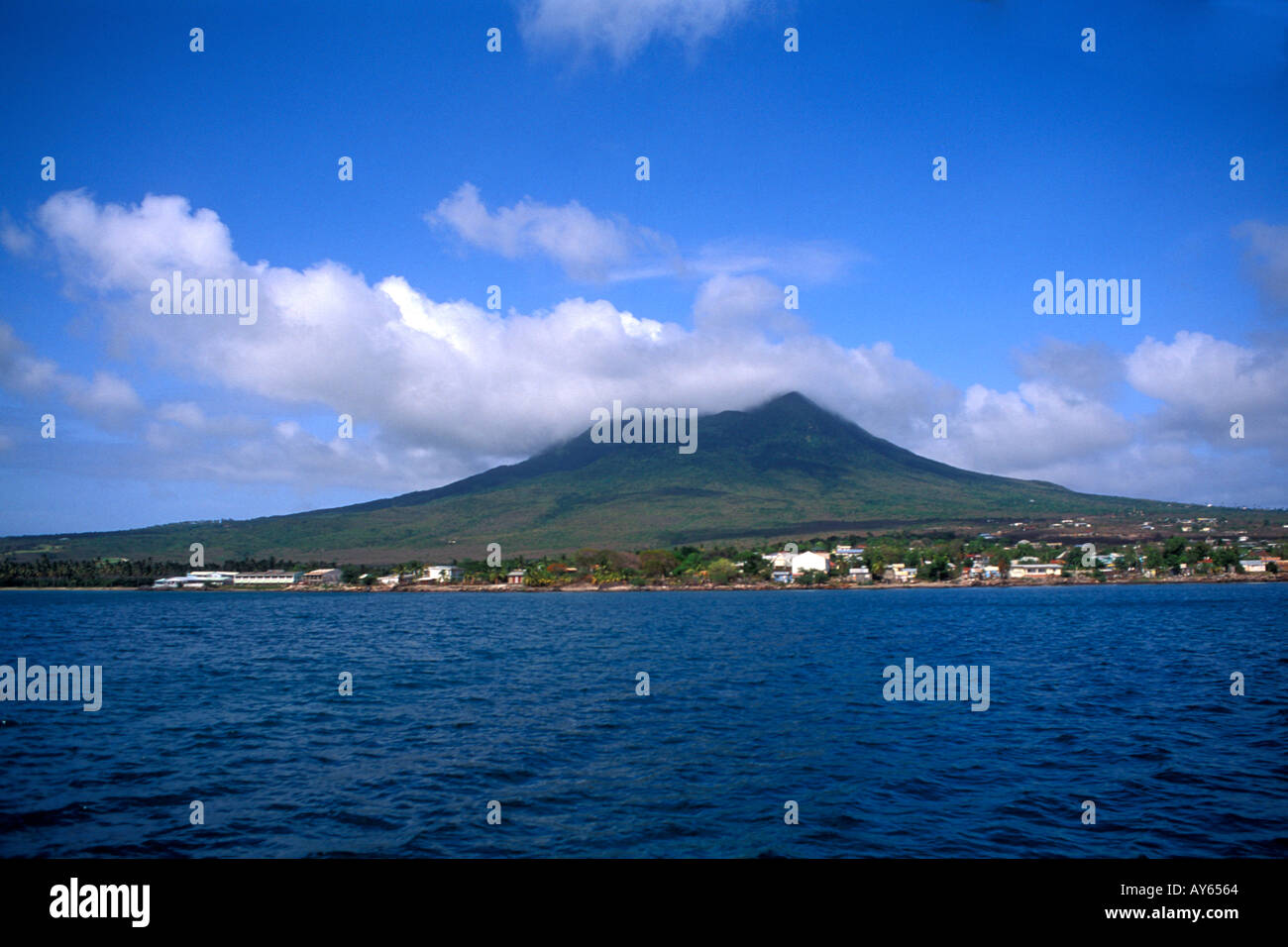 Mount Nevis Nevis in the Caribbean Stock Photo - Alamy