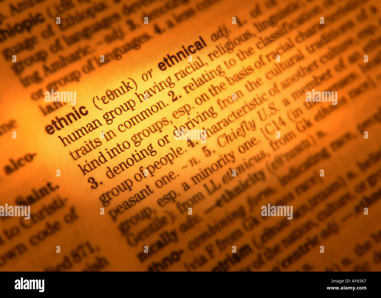 Dictionary definition word ethnic hi-res stock photography and images ...