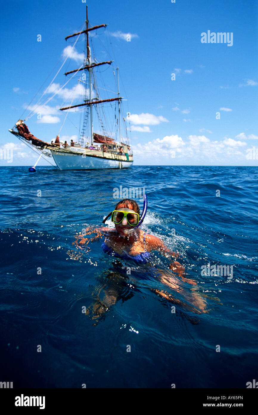 Australia Queensland Diving on the Great Barrier Reef Stock Photo - Alamy