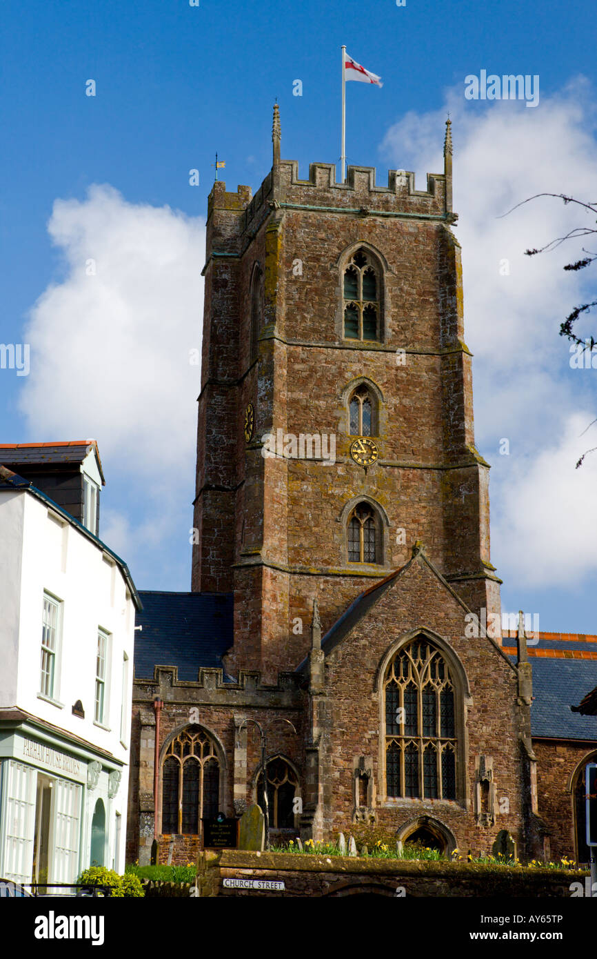 St Georges Church at Dunster village, Somerset Stock Photo - Alamy