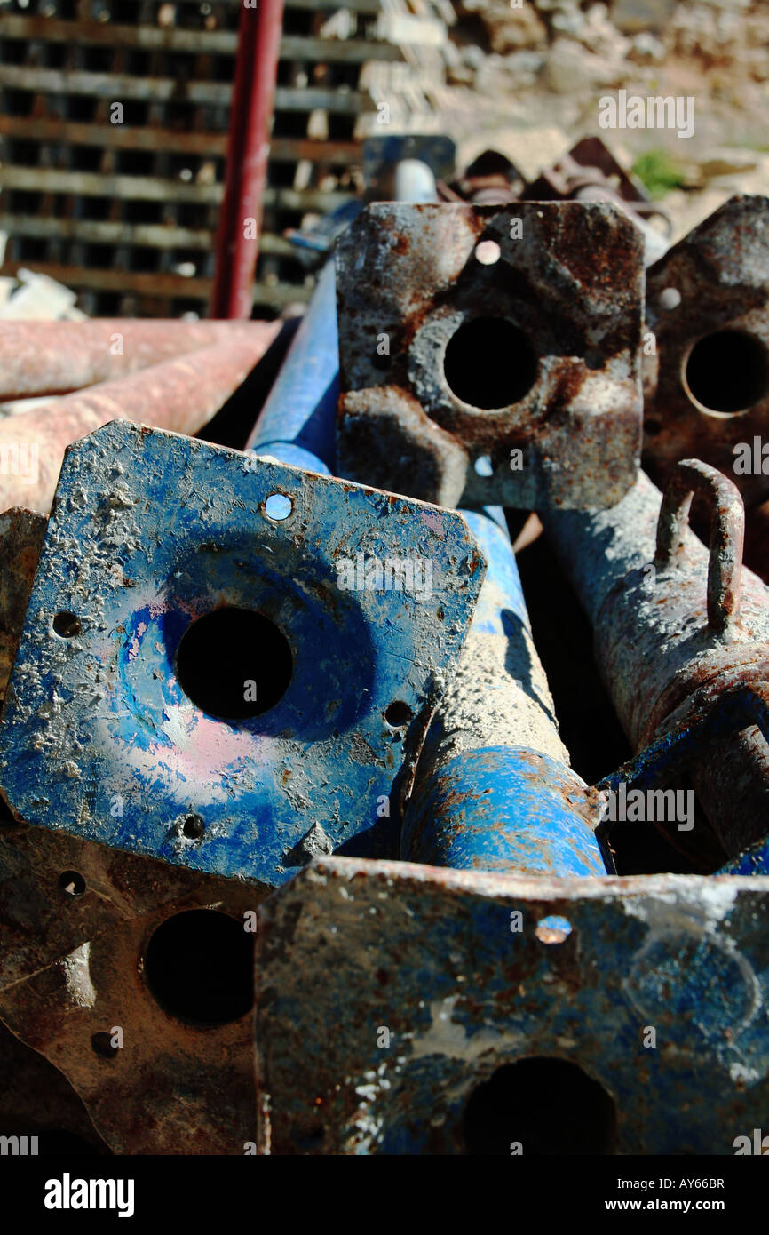 Structures at a construction work Stock Photo - Alamy