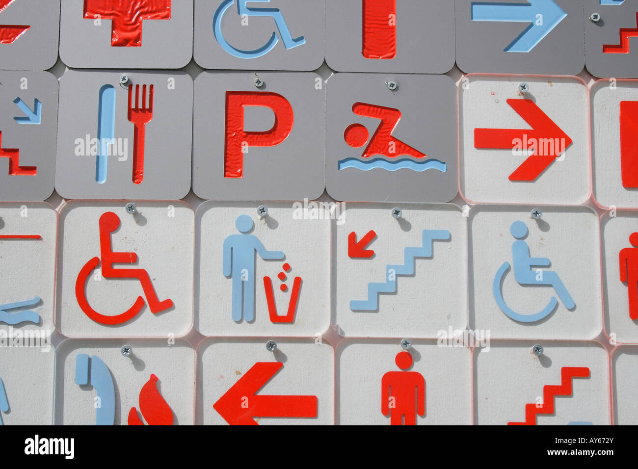 many different pictograms. Photo by Willy Matheisl Stock Photo - Alamy
