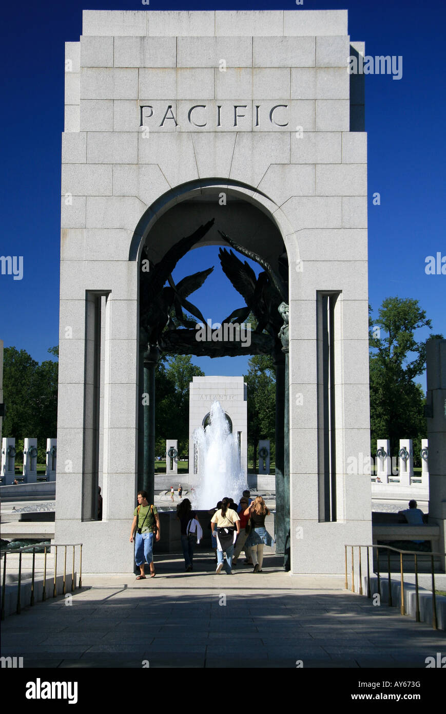 The Pacific Pavilion of the National World War II Memorial, Washington ...