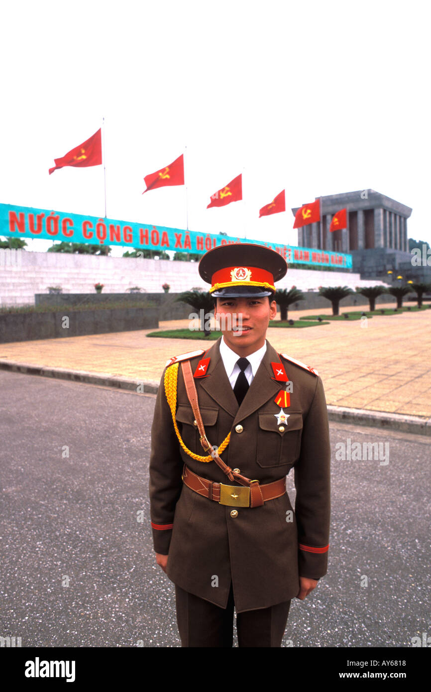 Famous Ho Chi Ming Mausoleum Soldiers Landmark Hanoi Politics Communism ...