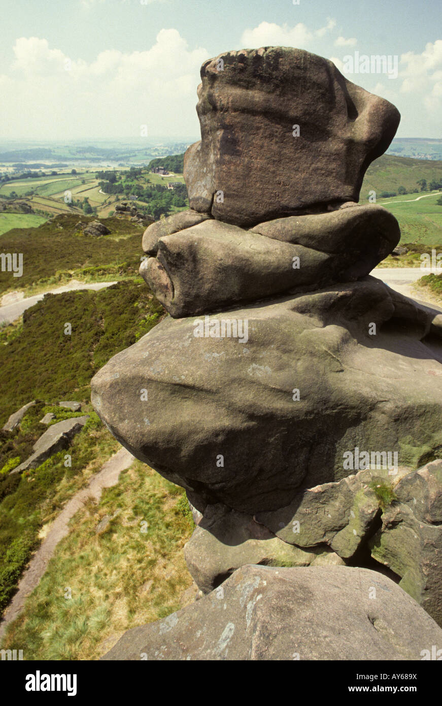 The Roaches rocks, Peak District National Park Staffordshire, England ...