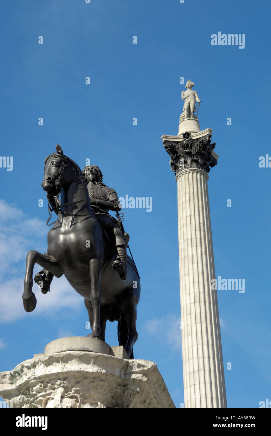 Nelson's column trafalgar square hi-res stock photography and images ...