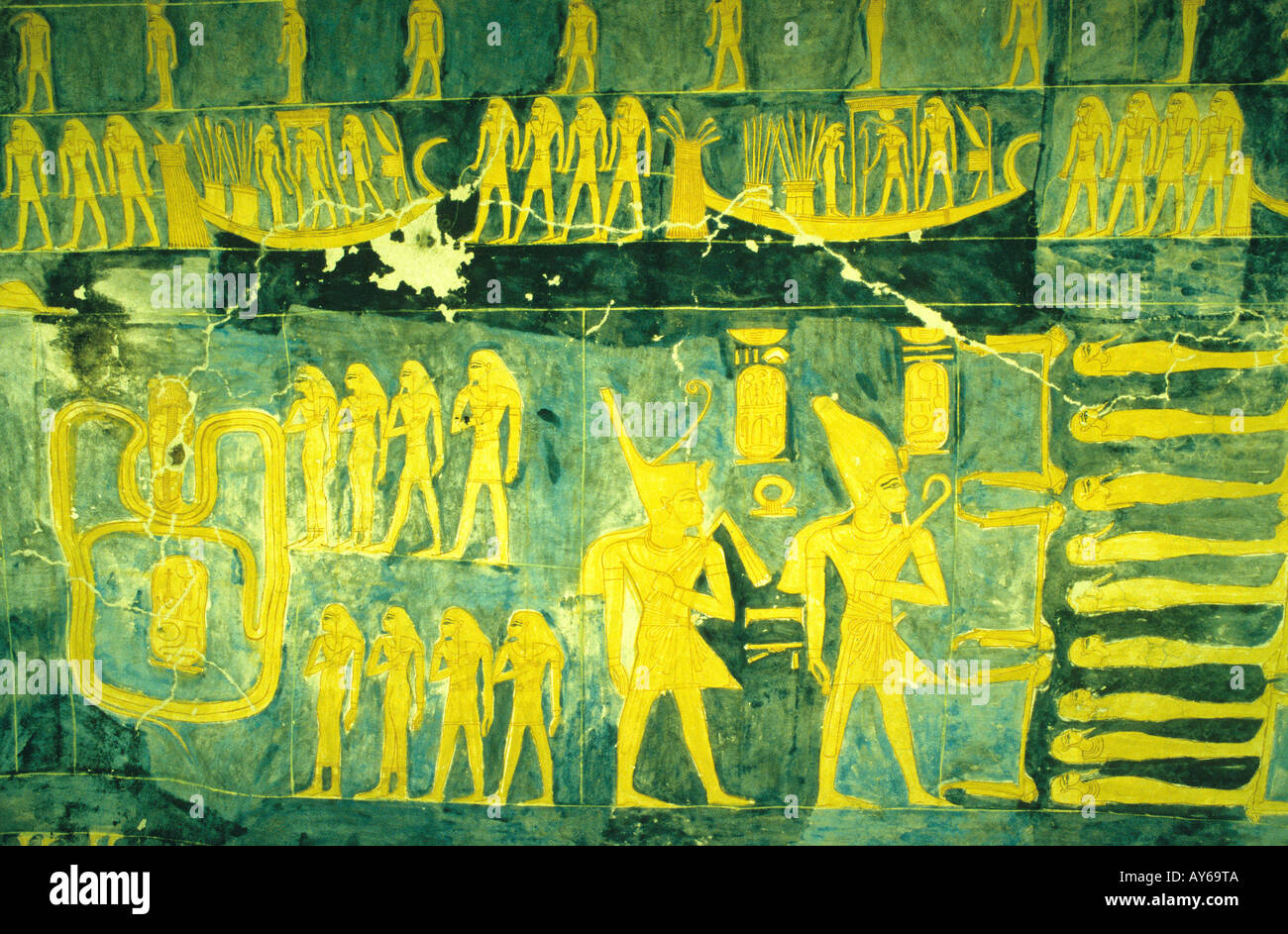 Egypte Vallée du Nil Nécropole Thébaine Vallée des rois Tombe de Ramsès ...