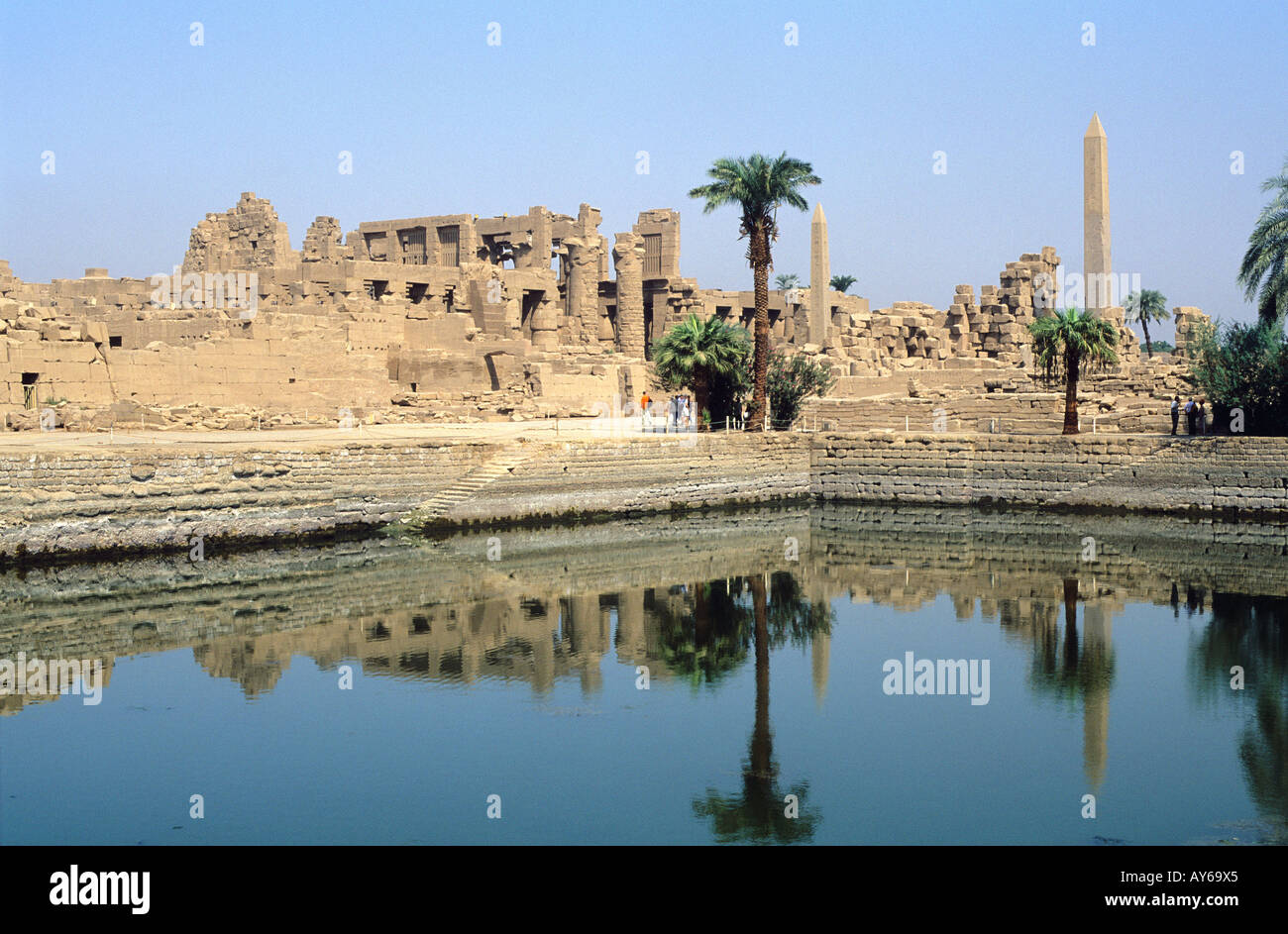 Egypte Vallée du Nil Louxor temple de Karnak grand temple d Amon Stock ...
