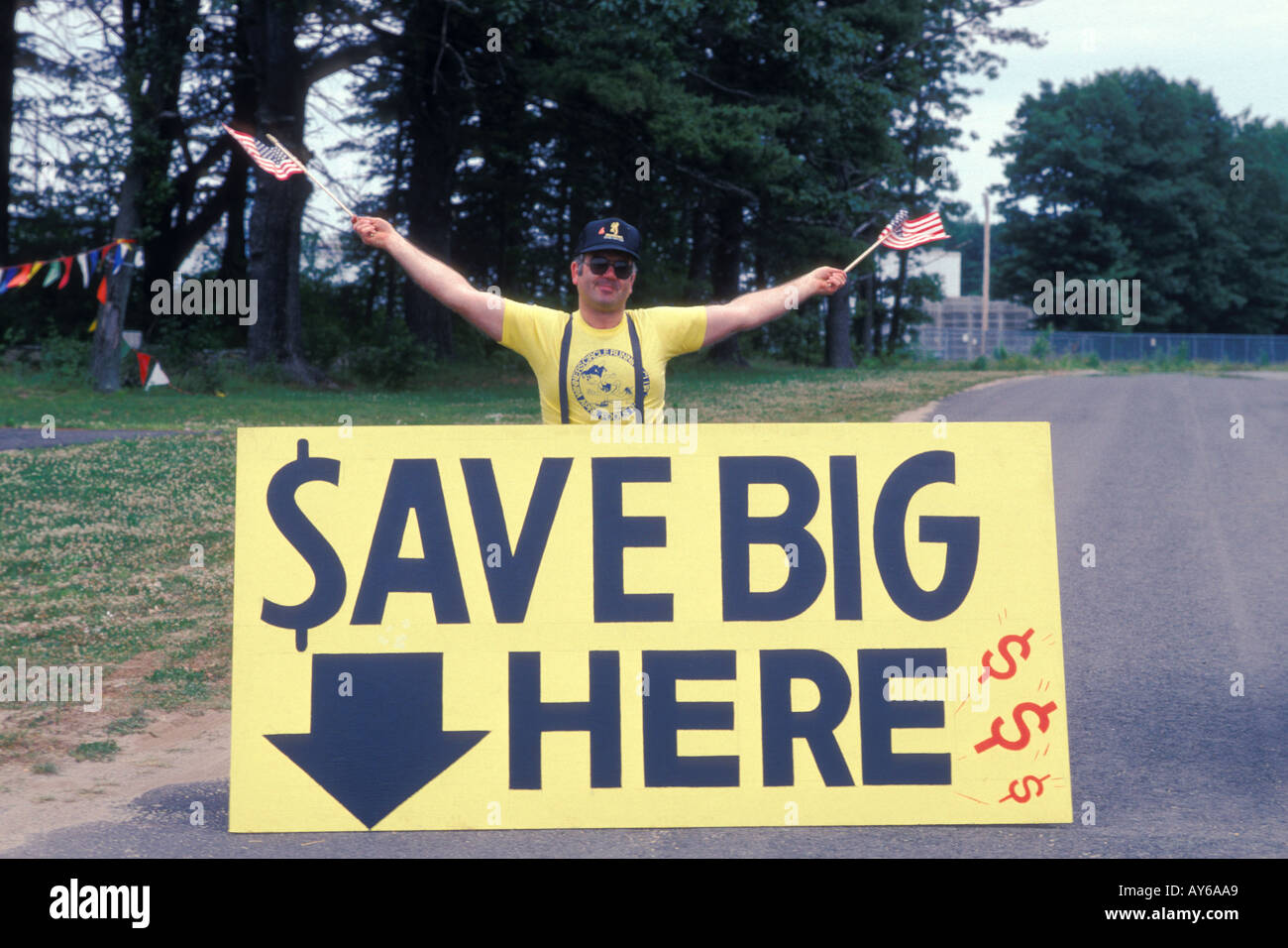 Fireworks vendor attracting customers Seabrook New Hampshire USA Stock ...