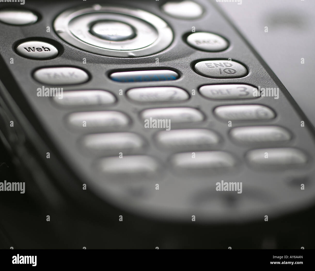 Close up shot of cell phone with web button in focus Stock Photo - Alamy