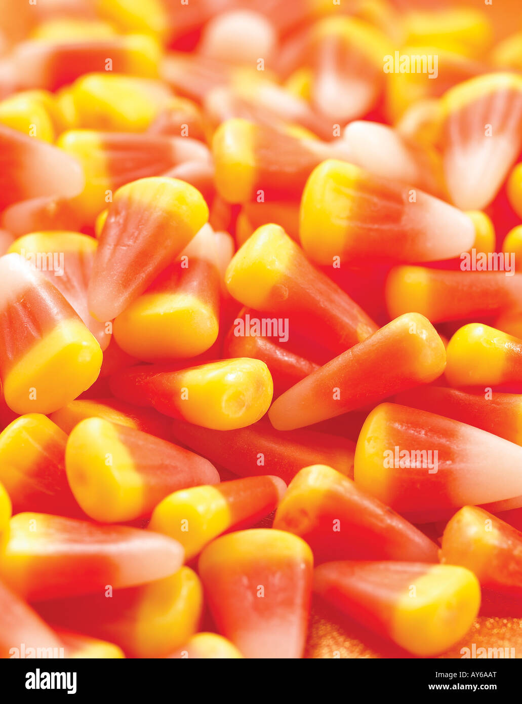 Studio shot of Close up of candy corn Stock Photo - Alamy