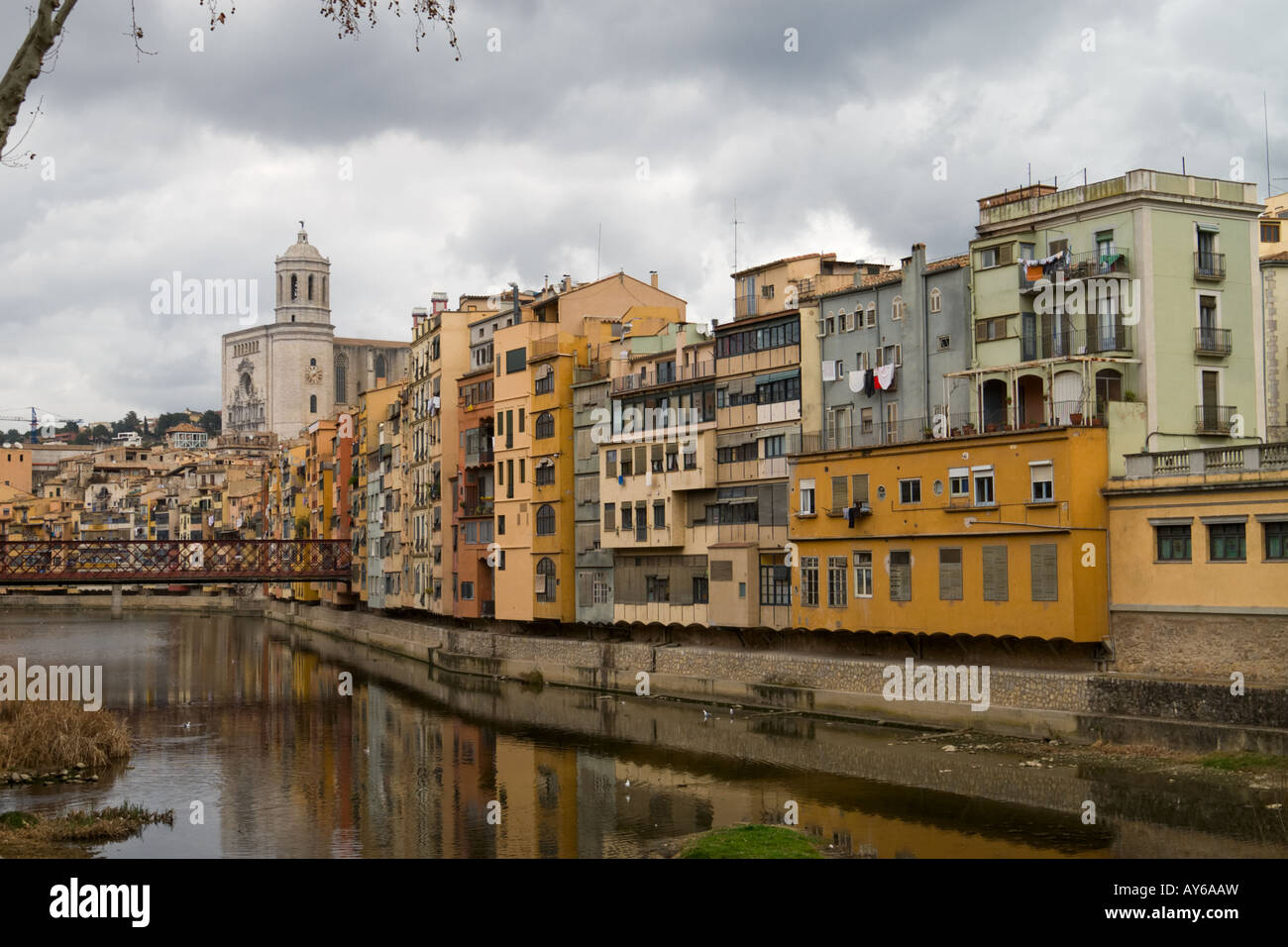 A beautiful small town Gerona in Cataluna (Spain Stock Photo - Alamy