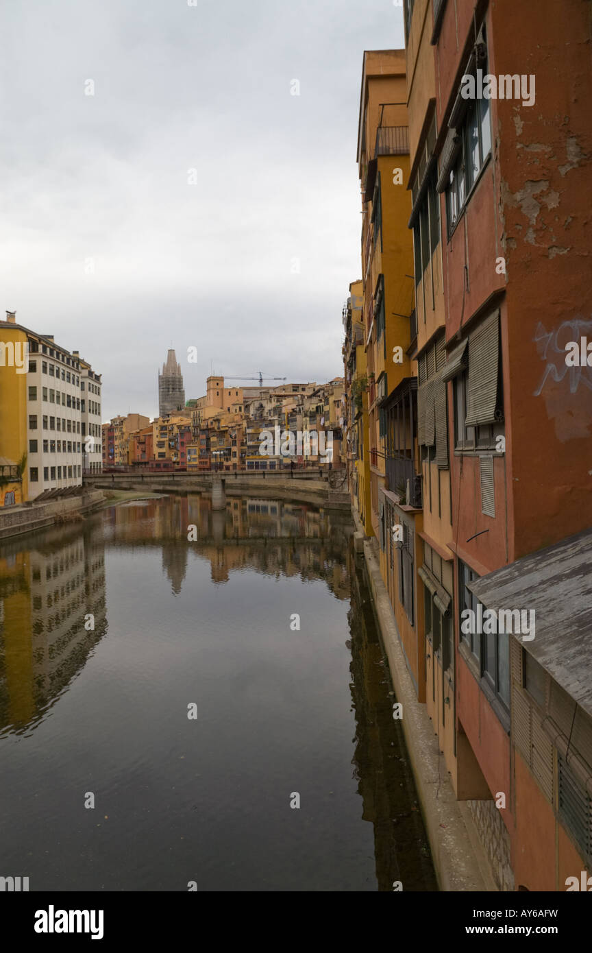 A beautiful small town Gerona in Cataluna (Spain Stock Photo - Alamy