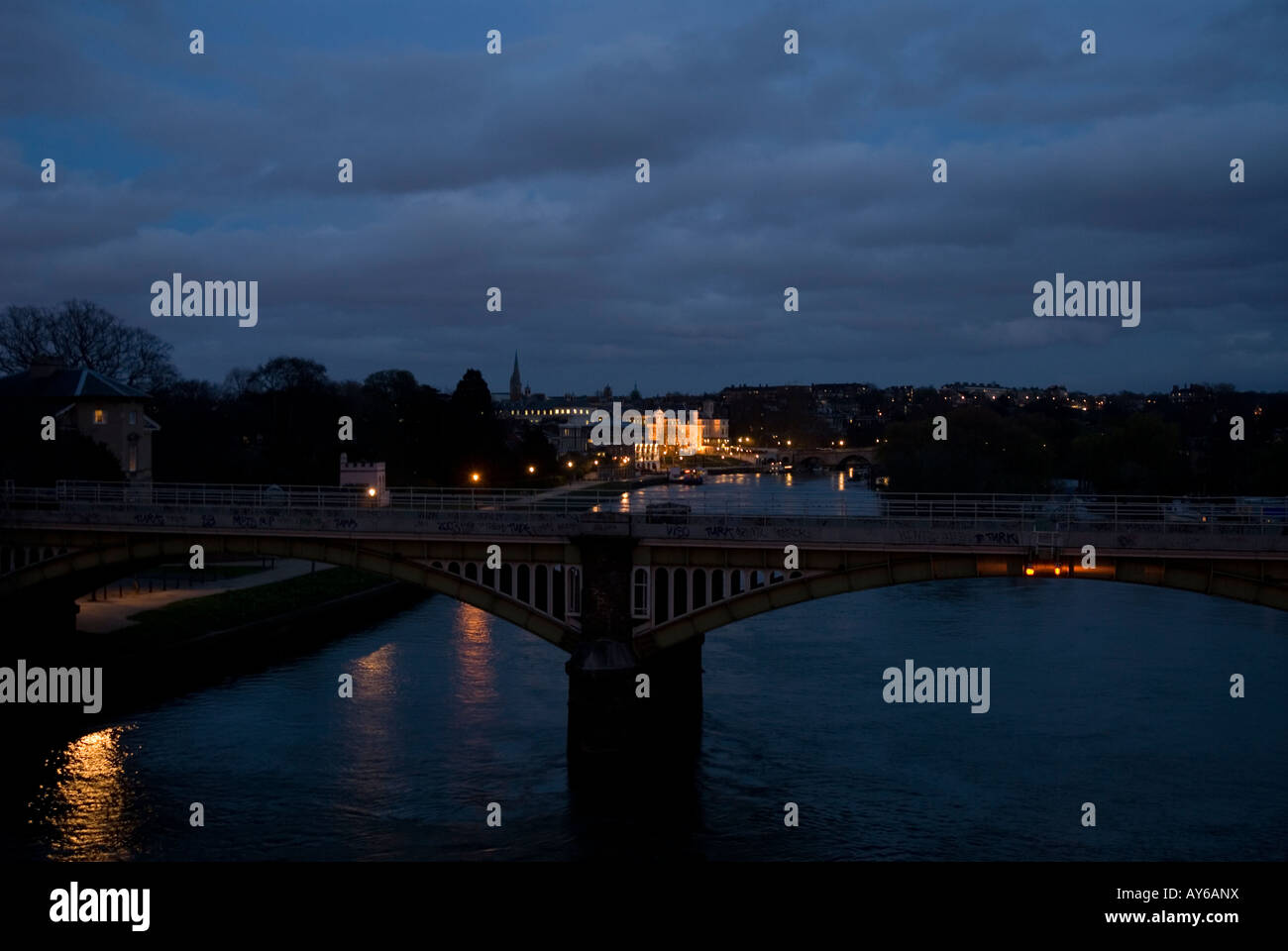Richmond Riverside at night Stock Photo - Alamy