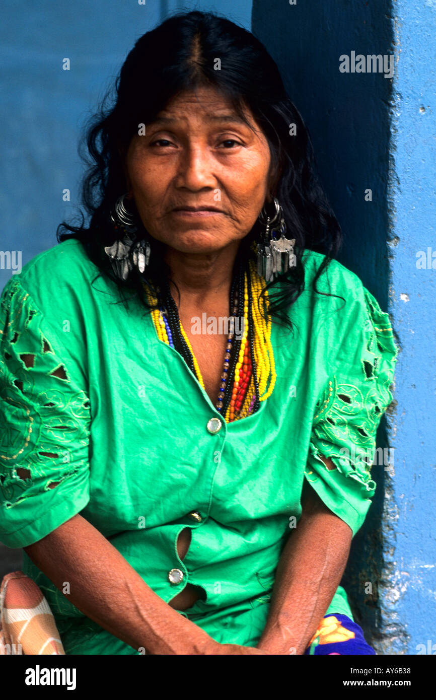 Central America Columbia Native Indian Woman Biroguera Chocoes Panama ...