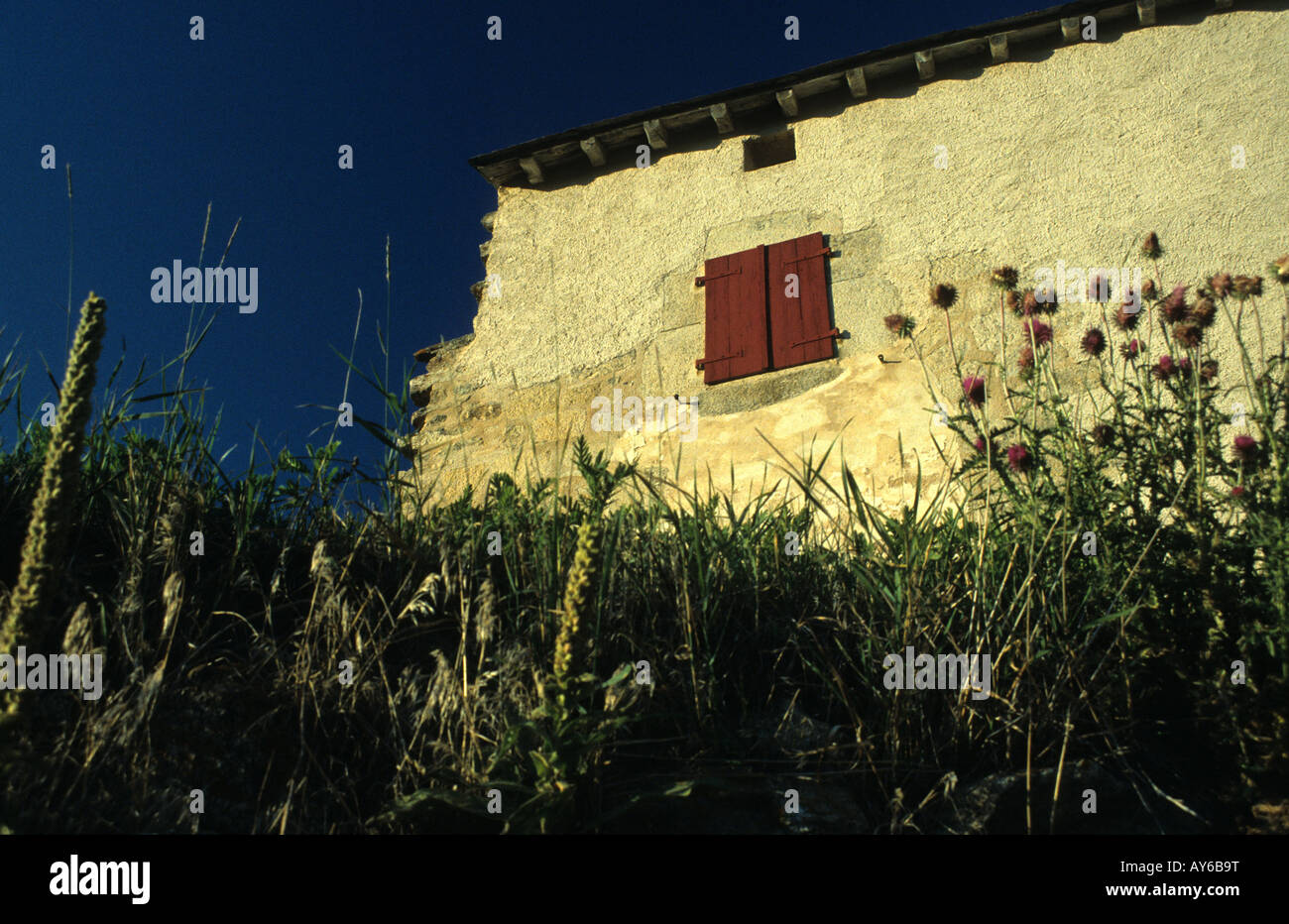 A farmhouse in the village of La Llagonne, Cerdagne, Mediterranean ...