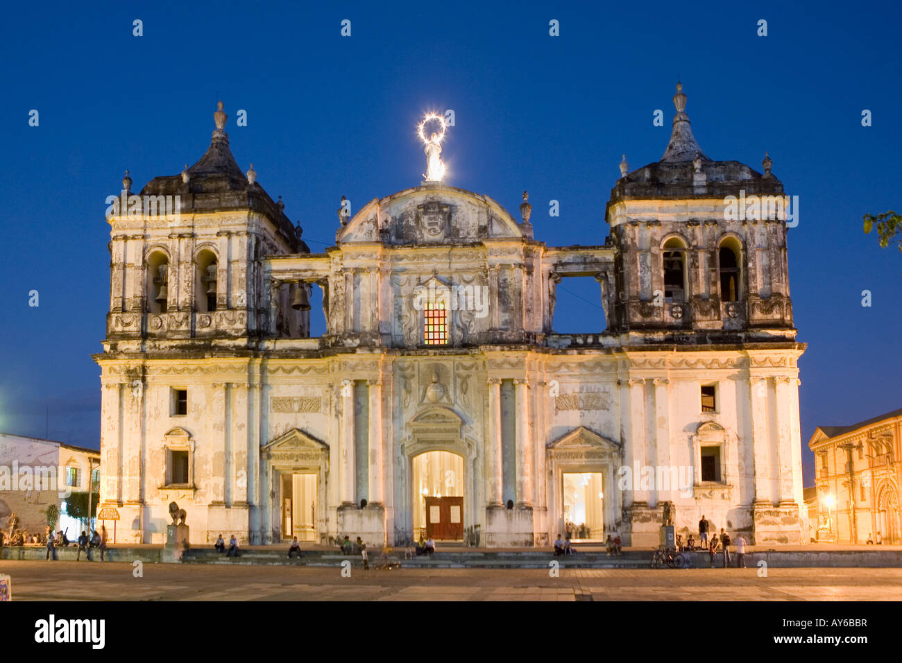 Cathedral Leon Nicaragua Stock Photo - Alamy