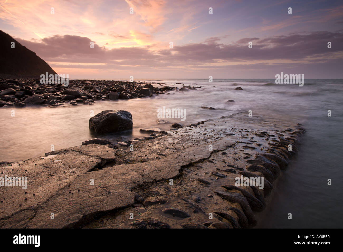 Coastline at Lynmouth, Exmoor National Park, Devon Stock Photo - Alamy