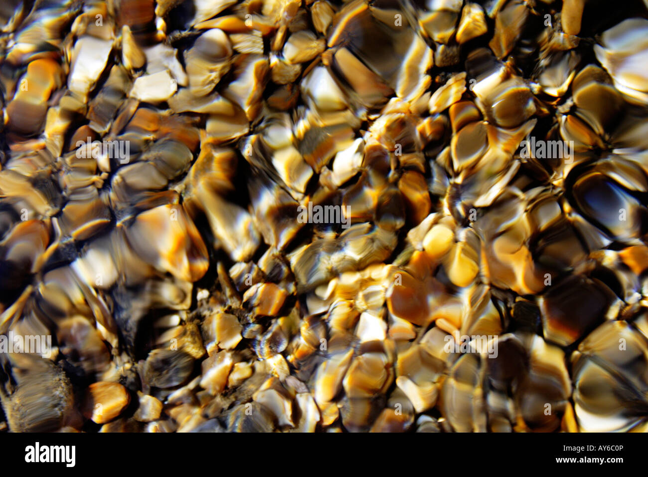 water flowing over pebbles Stock Photo - Alamy