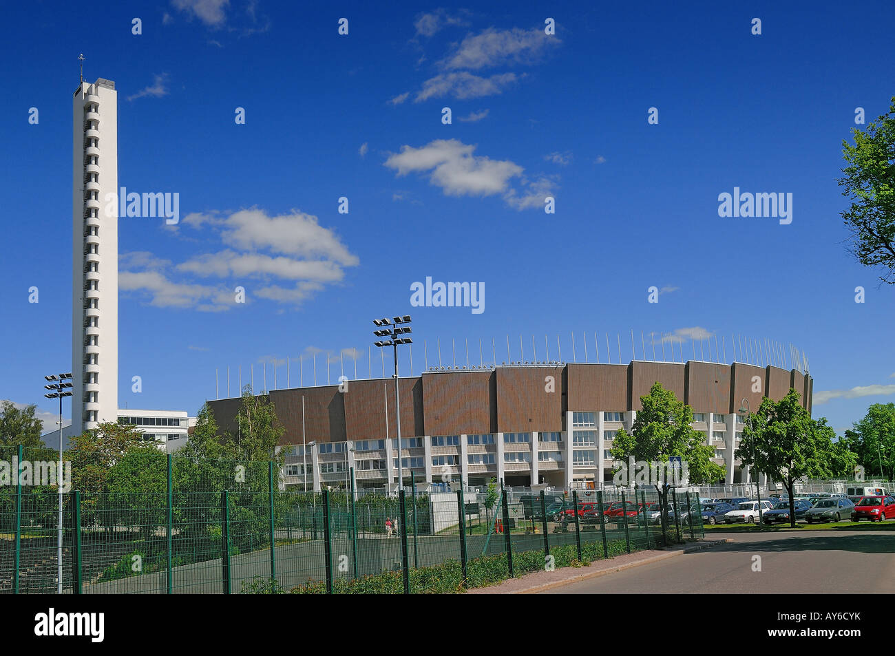 The Olympic Stadium in Helsinki, venue of the 1952 Olympic Games Stock ...