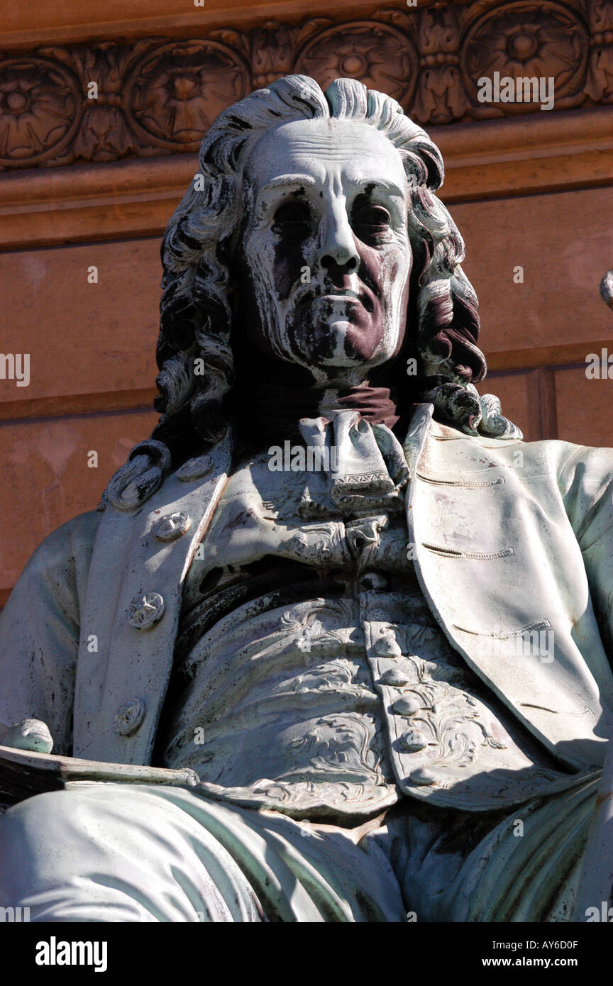 Statue outside the Royal Theatre Copenhagen Denmark Stock Photo - Alamy