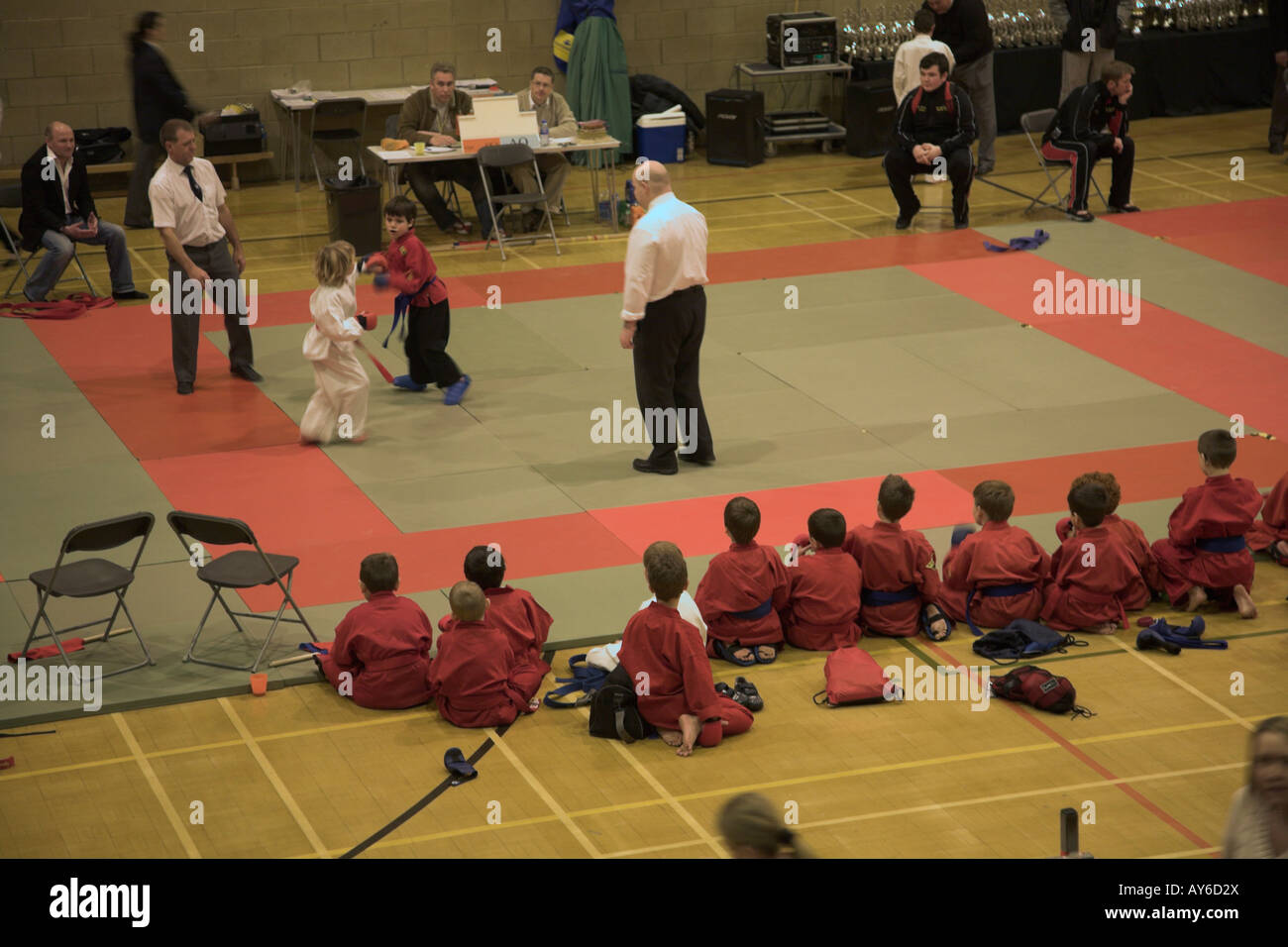 Children at karate competition Stock Photo - Alamy
