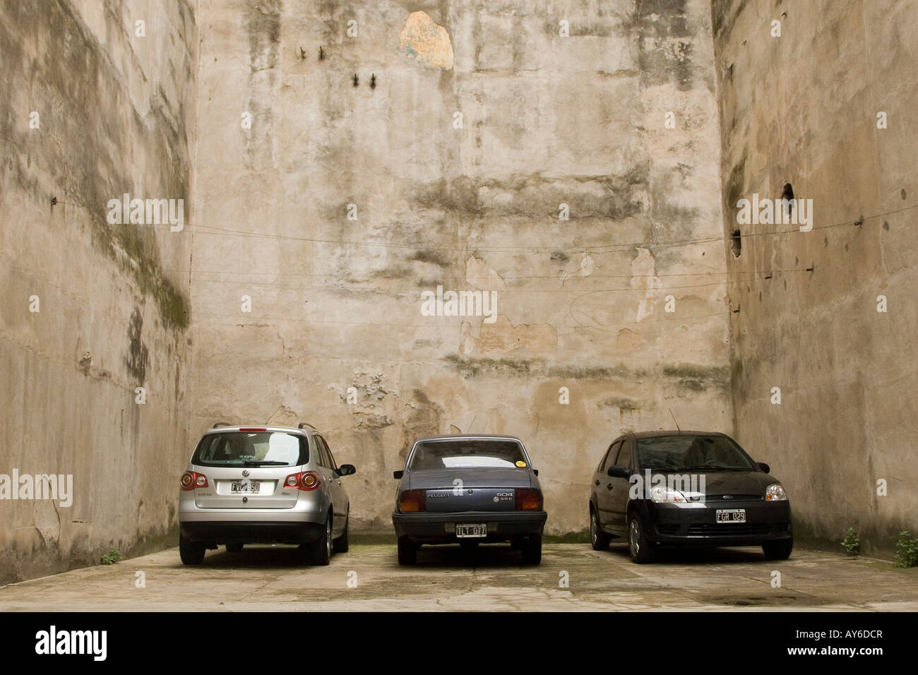 Concrete Car park Stock Photo - Alamy