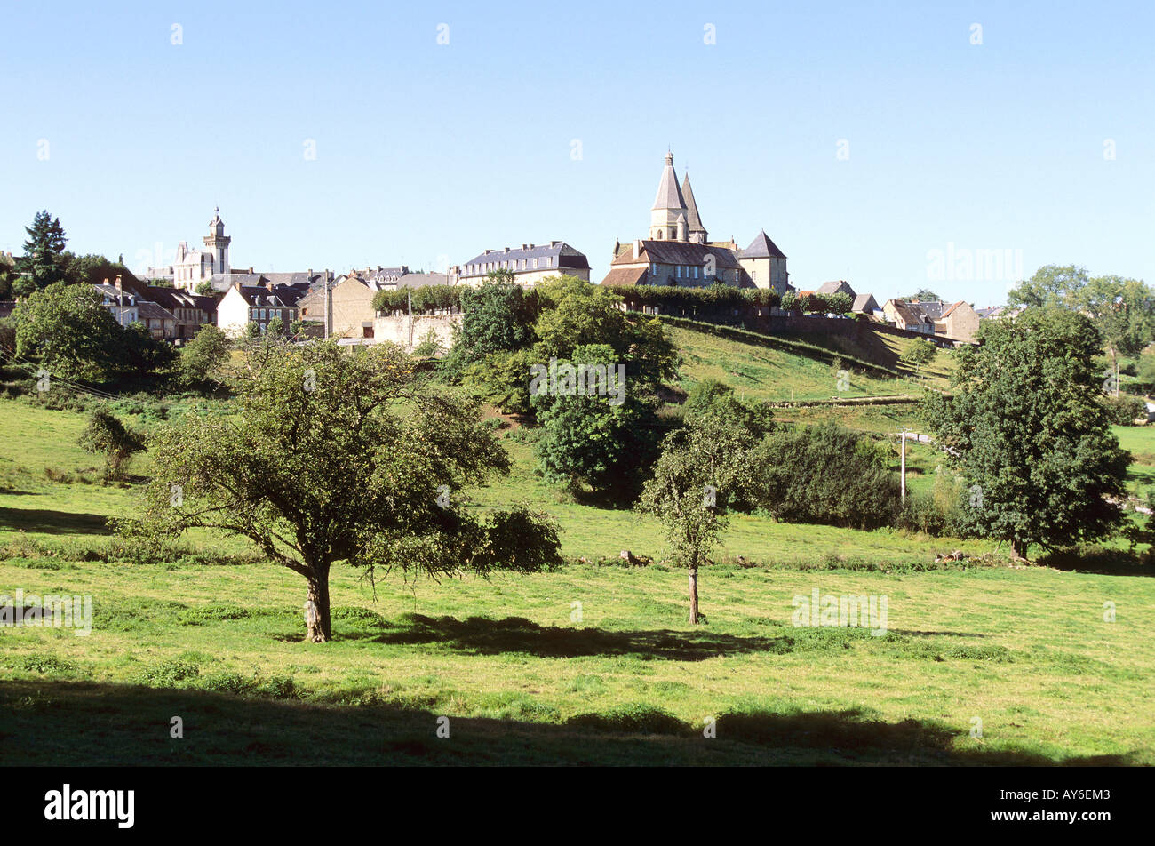 Limousin Creuse Bénévent L Abbaye Stock Photo - Alamy